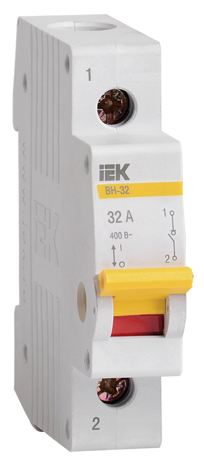 KARAT Выключатель нагрузки (мини-рубильник) ВН-32 1P 32А IEK (MNV10-1-032) - характеристики ...
