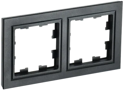 BRITE Рамка 2-местная РУ-2-БрЧ черный IEK (BR-M22-K02) - характеристики, документация, где купить